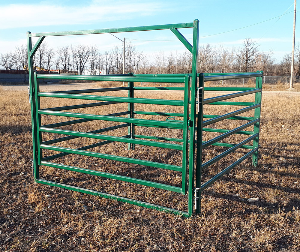 Corral Panels for Horses-Powder Coated Green