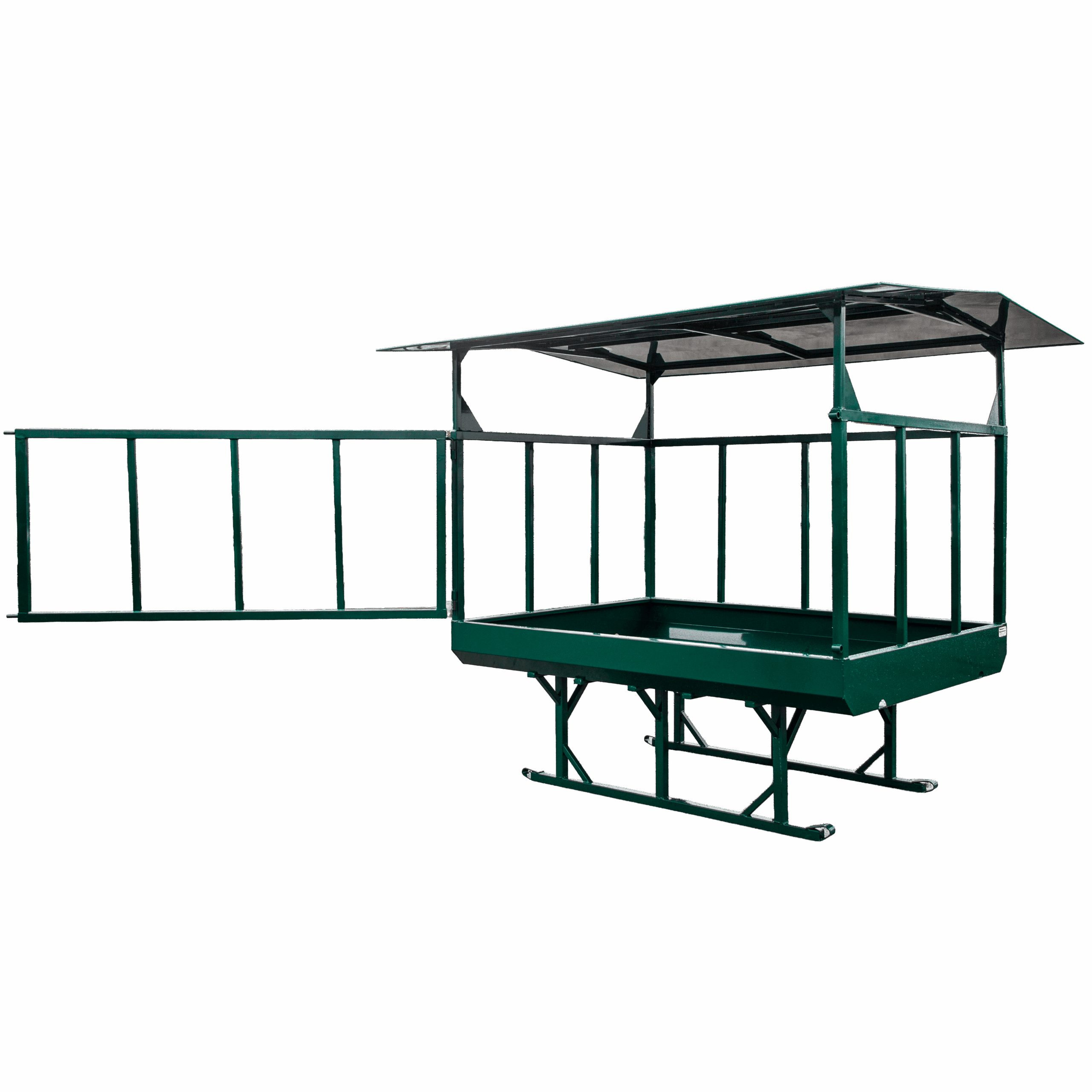 Square & Round Bale Horse Feeder with Roof